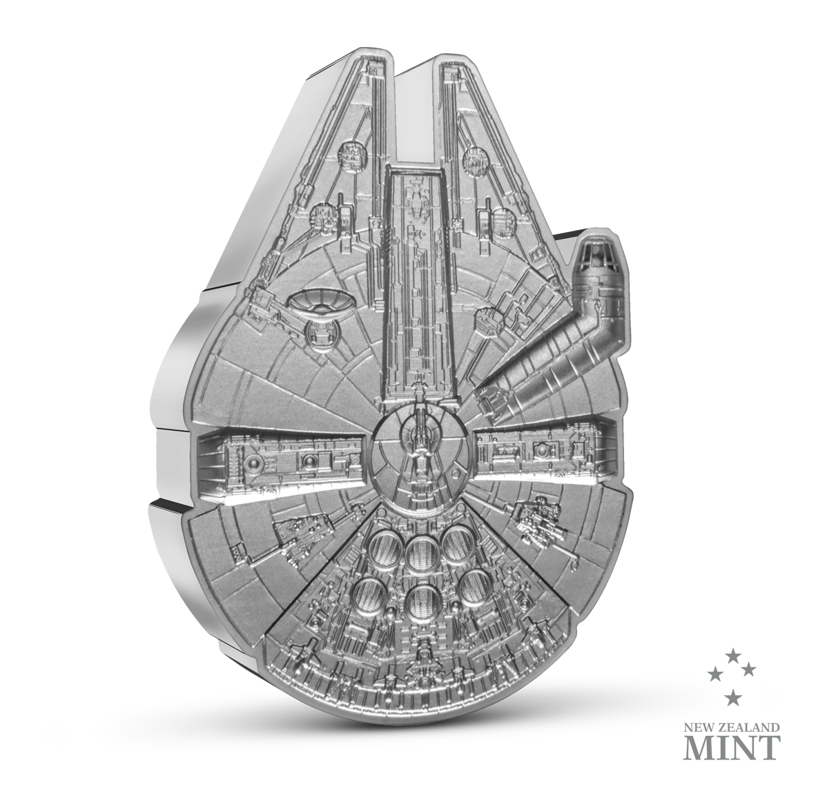 3 oz. Pure Silver Coin - Millennium Falcon(TM) (2022) | The Royal ...