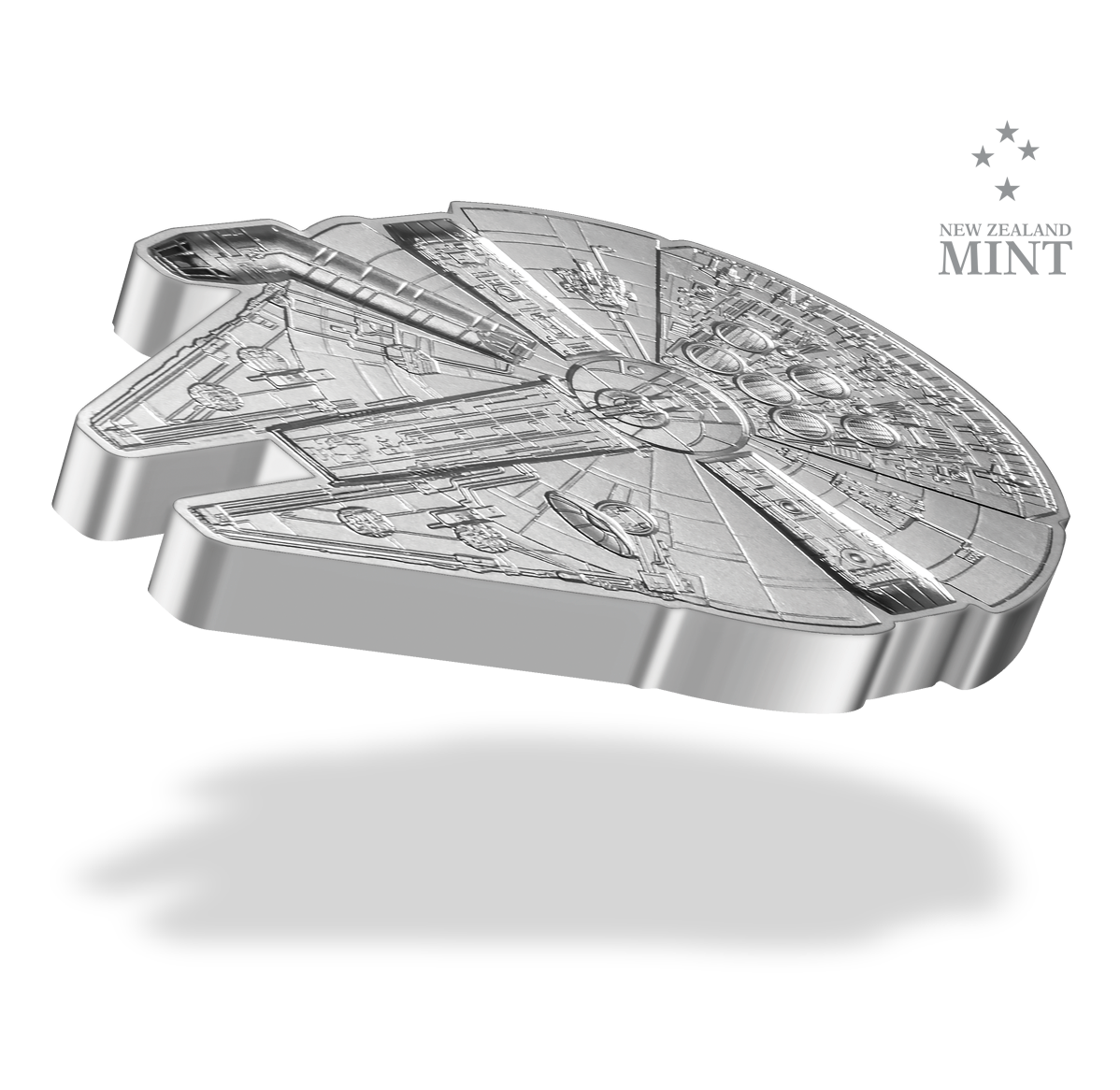 3 oz. Pure Silver Coin - Millennium Falcon(TM) (2022) | The Royal ...