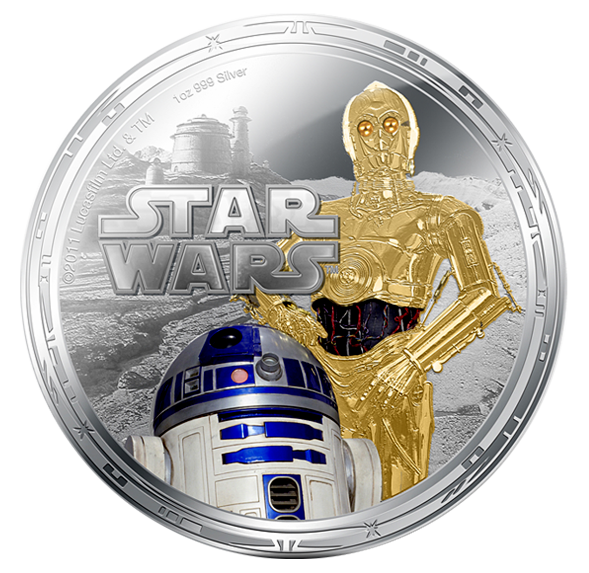 Millennium Falcon Fine Silver Coin Set from the New Zealand Mint | The ...