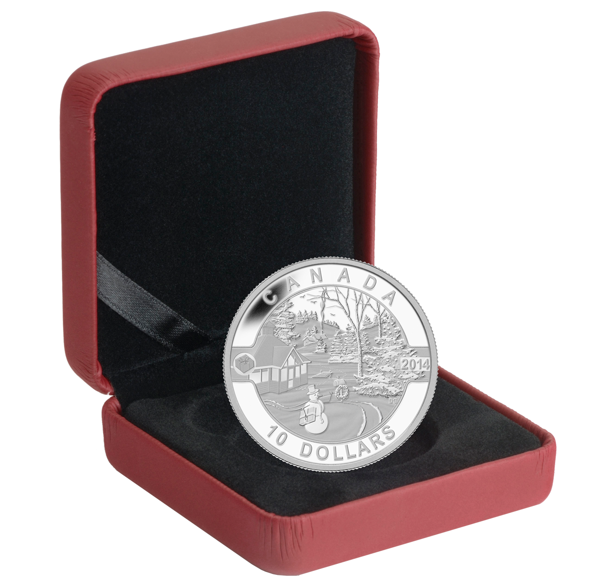 1/2 oz. Fine Silver Coin - Canadian Holiday Scene (2014) | The Royal ...