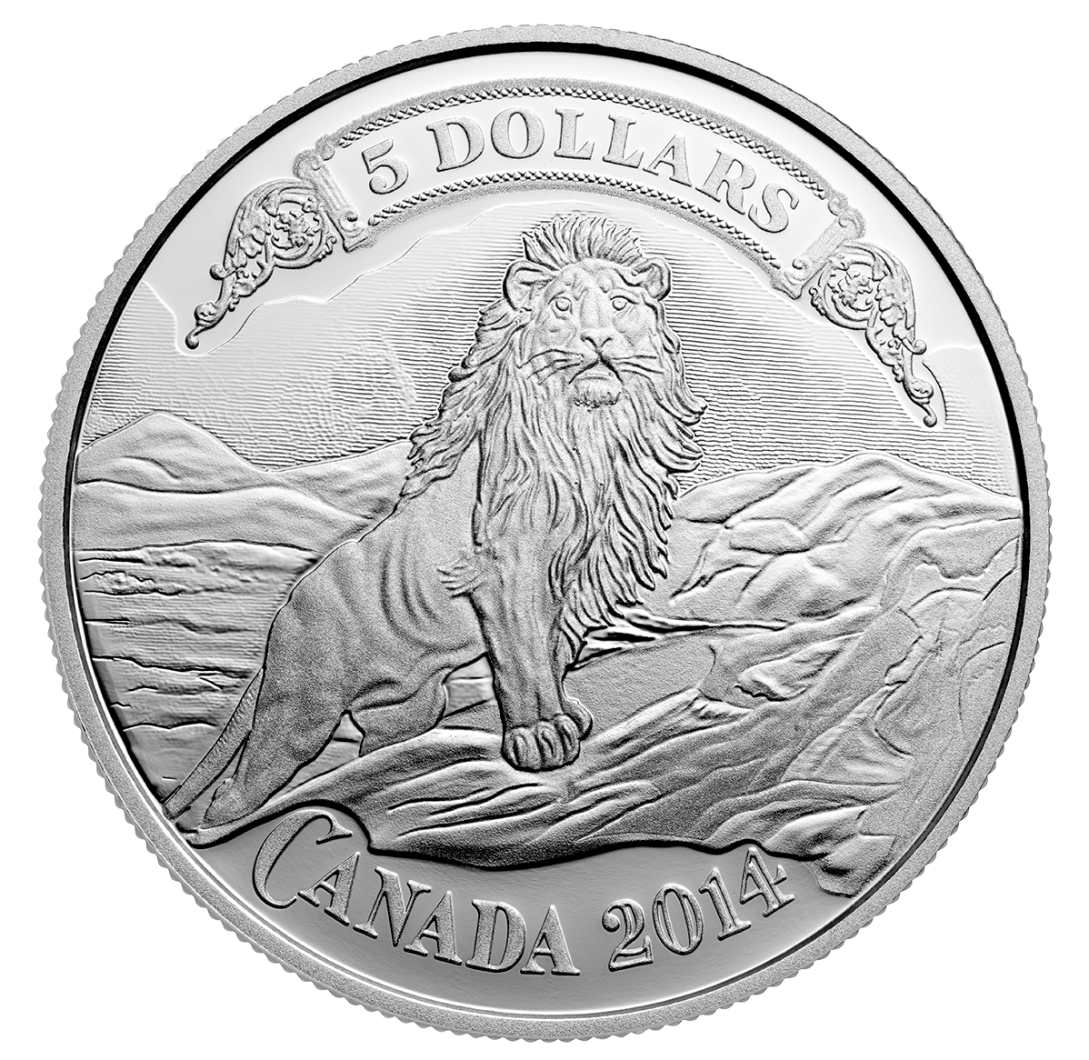 Fine Silver Coin - Canadian Bank Notes Series - Lion on the Mountain ...