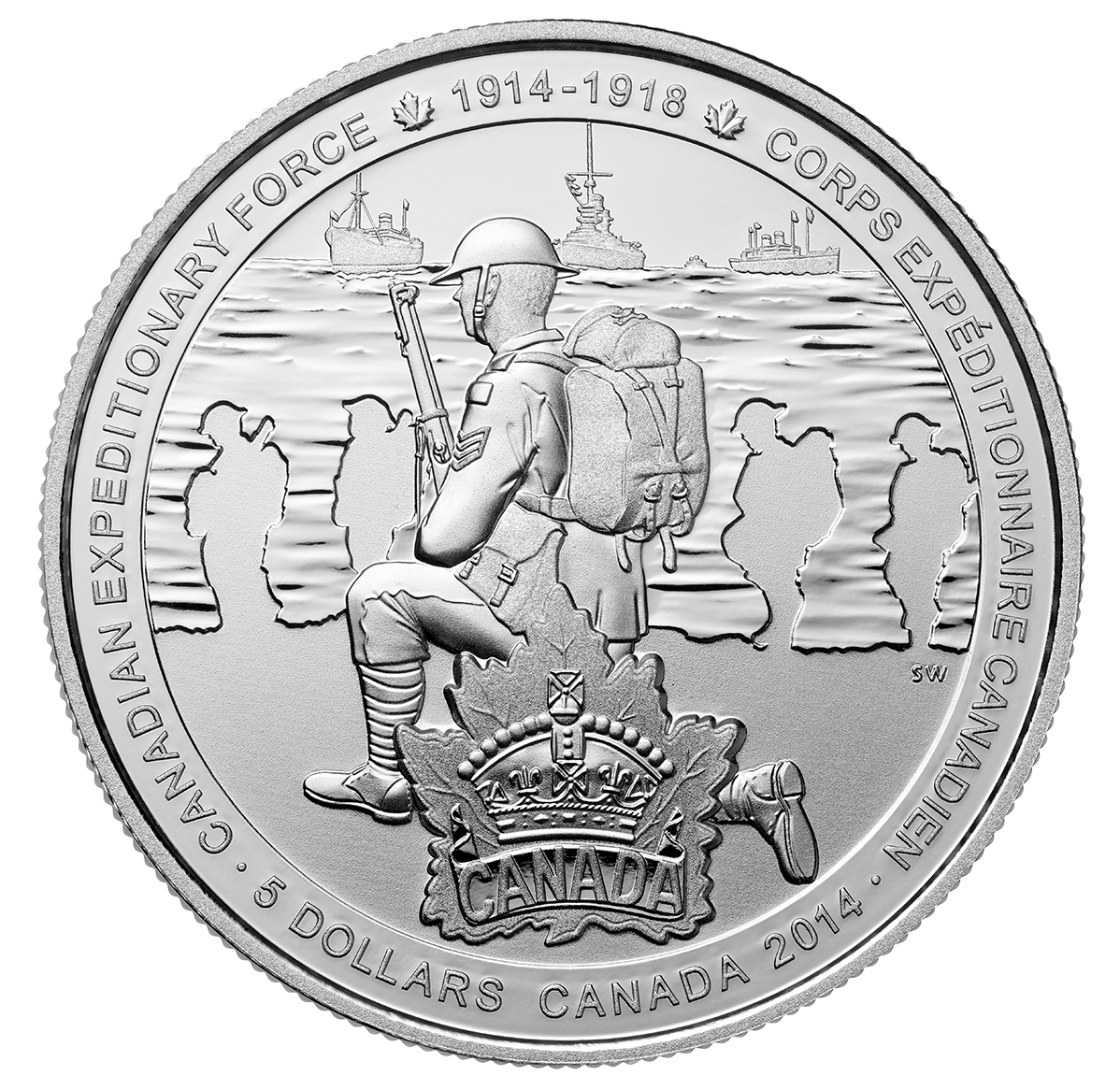 Fine Silver Coin - First World War - Canadian Expeditionary Force ...