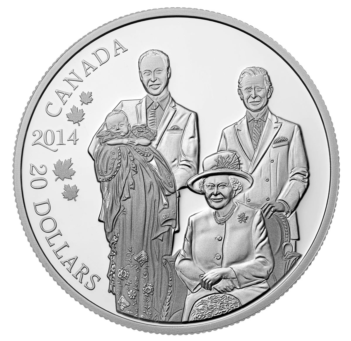 1 oz. Fine Silver Coin - Royal Generations: Her Majesty Queen Elizabeth ...