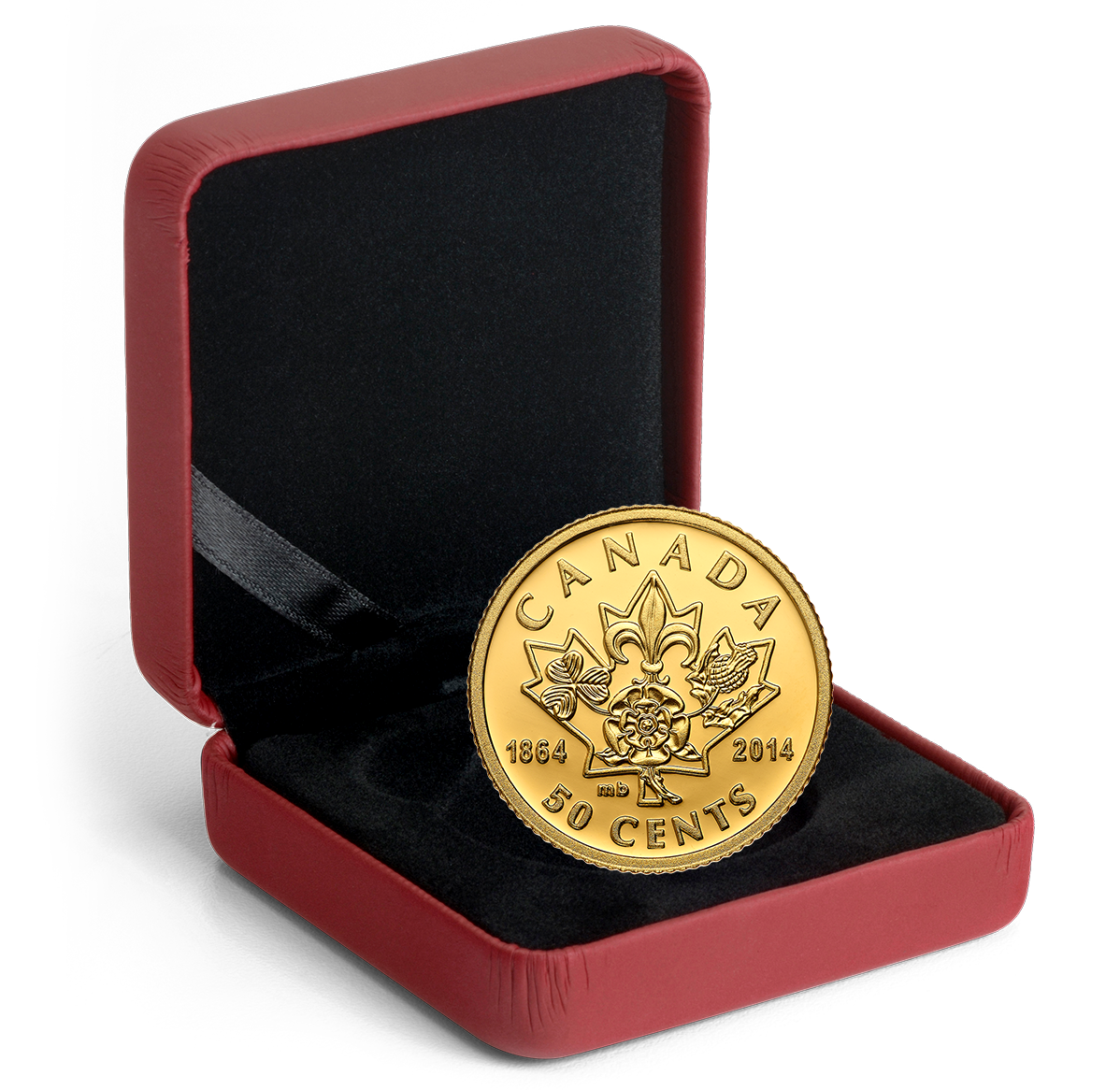 1/25 oz. Pure Gold Coin - 150th Anniversary of Québec and Charlottetown ...