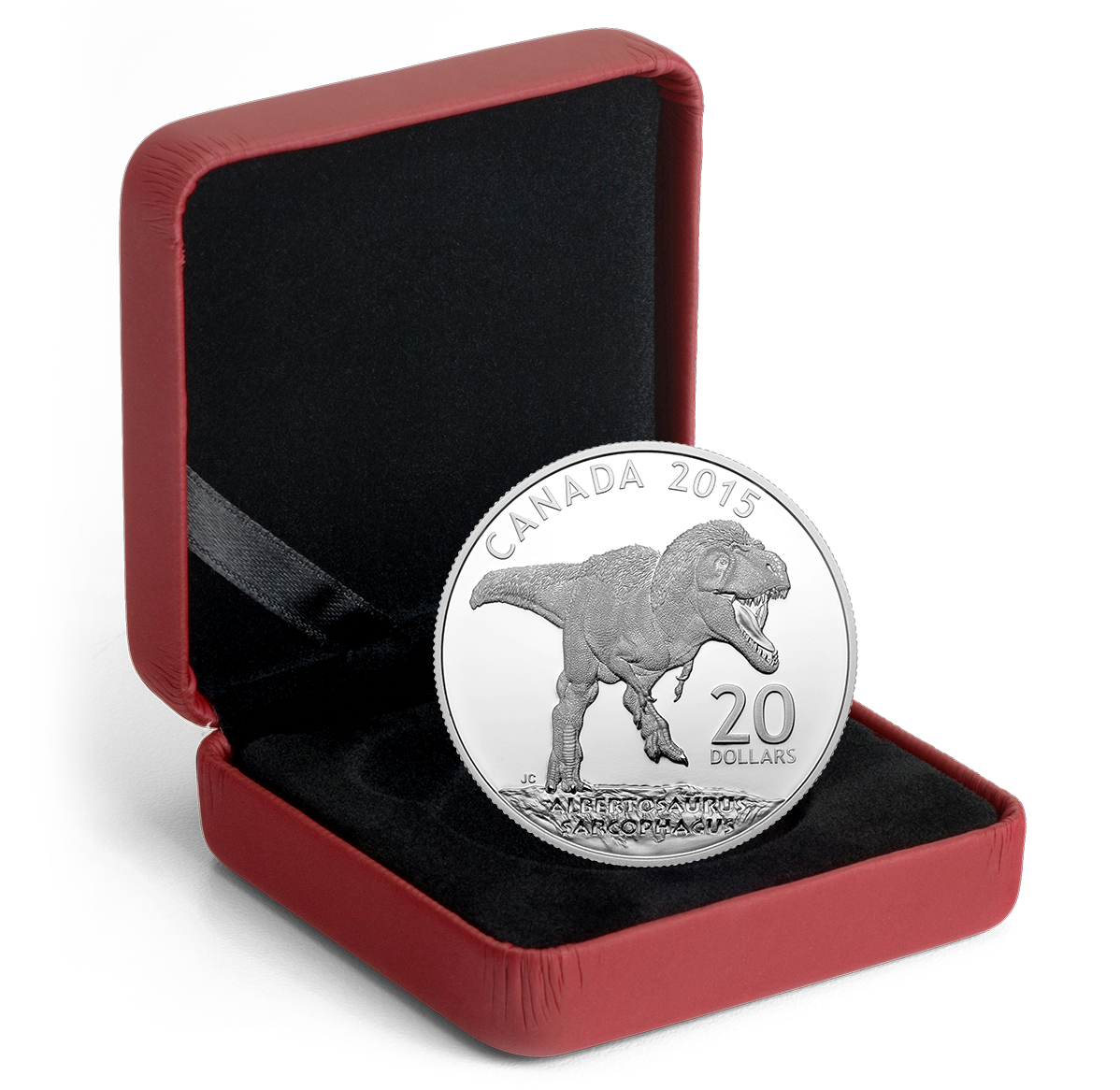 1 oz. Fine Silver Coin - Canadian Dinosaurs: Albertosaurus - Mintage ...