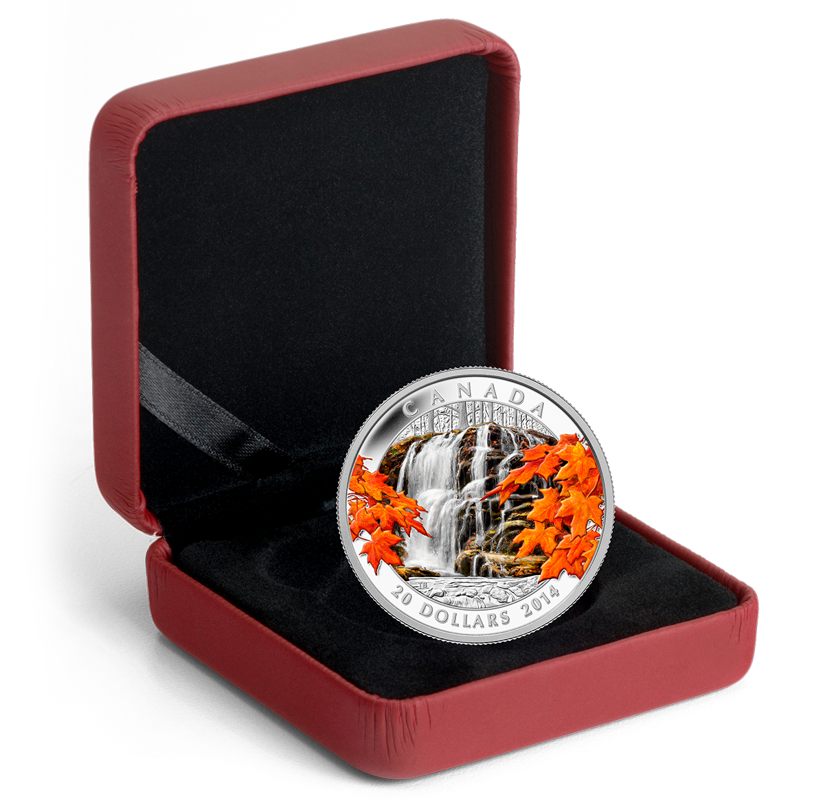 1 oz. Fine Silver Coin - Autumn Falls - Mintage: 7,500 (2014) | The ...
