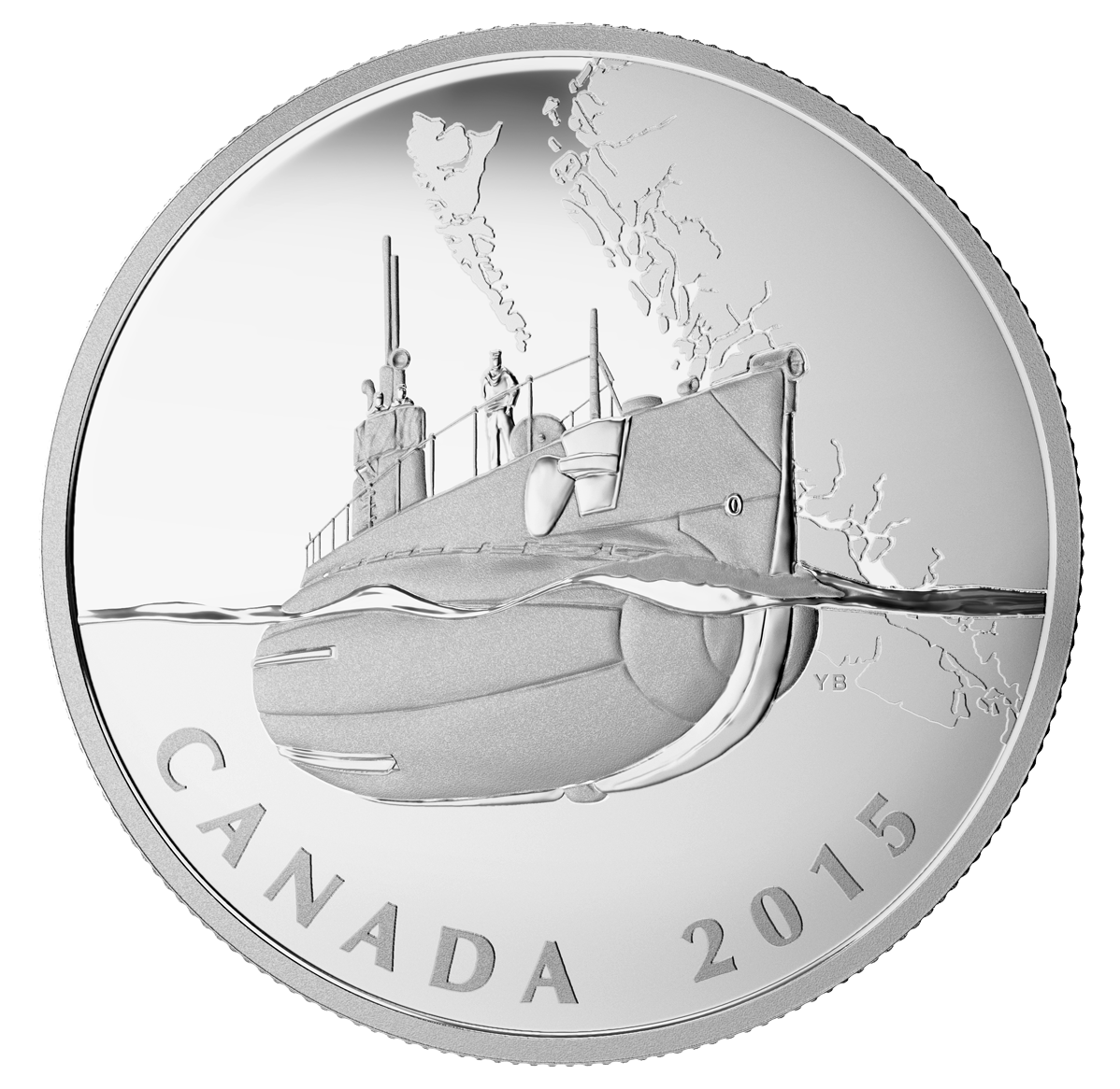 1 oz. Fine Silver Coin – The Canadian Home Front: Canada's First Submarines During The First ...