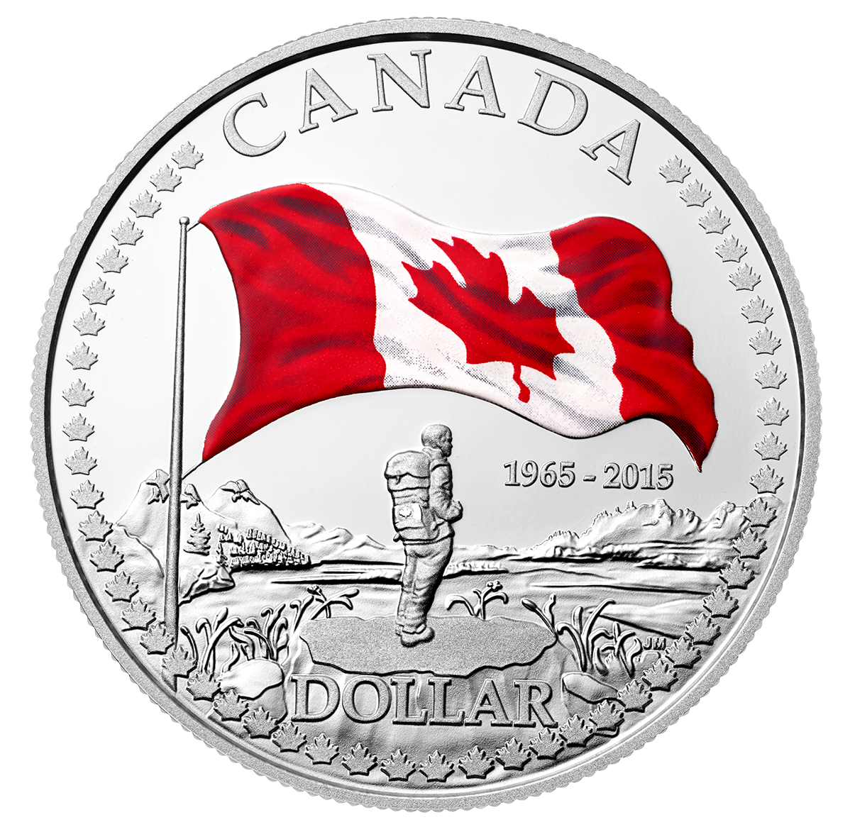Pure Silver Proof Set With Colour - 50th Anniversary of the Canadian ...