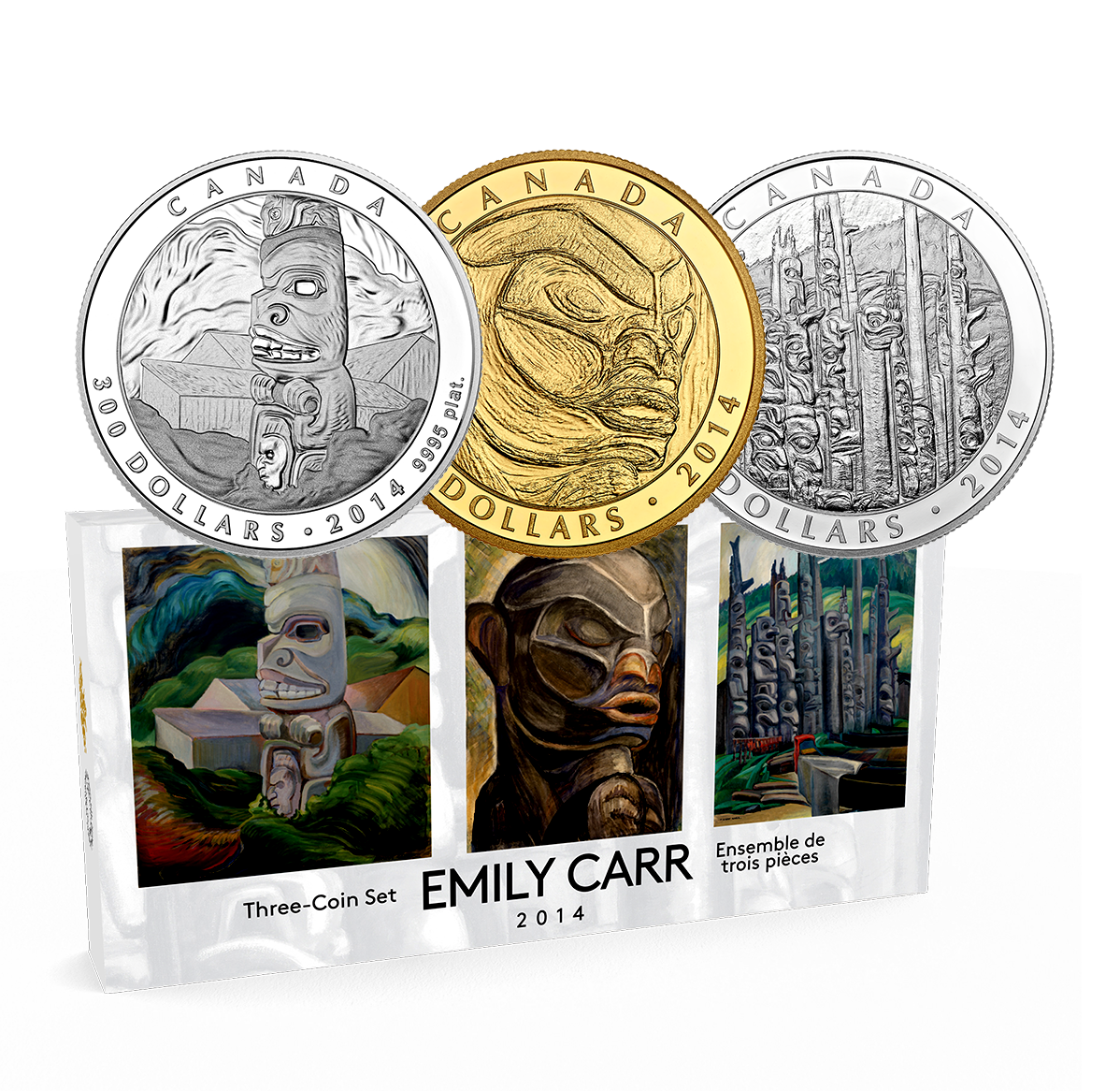 3 Coin Set Emily Carr Mintage 100 2014 The Royal Canadian Mint