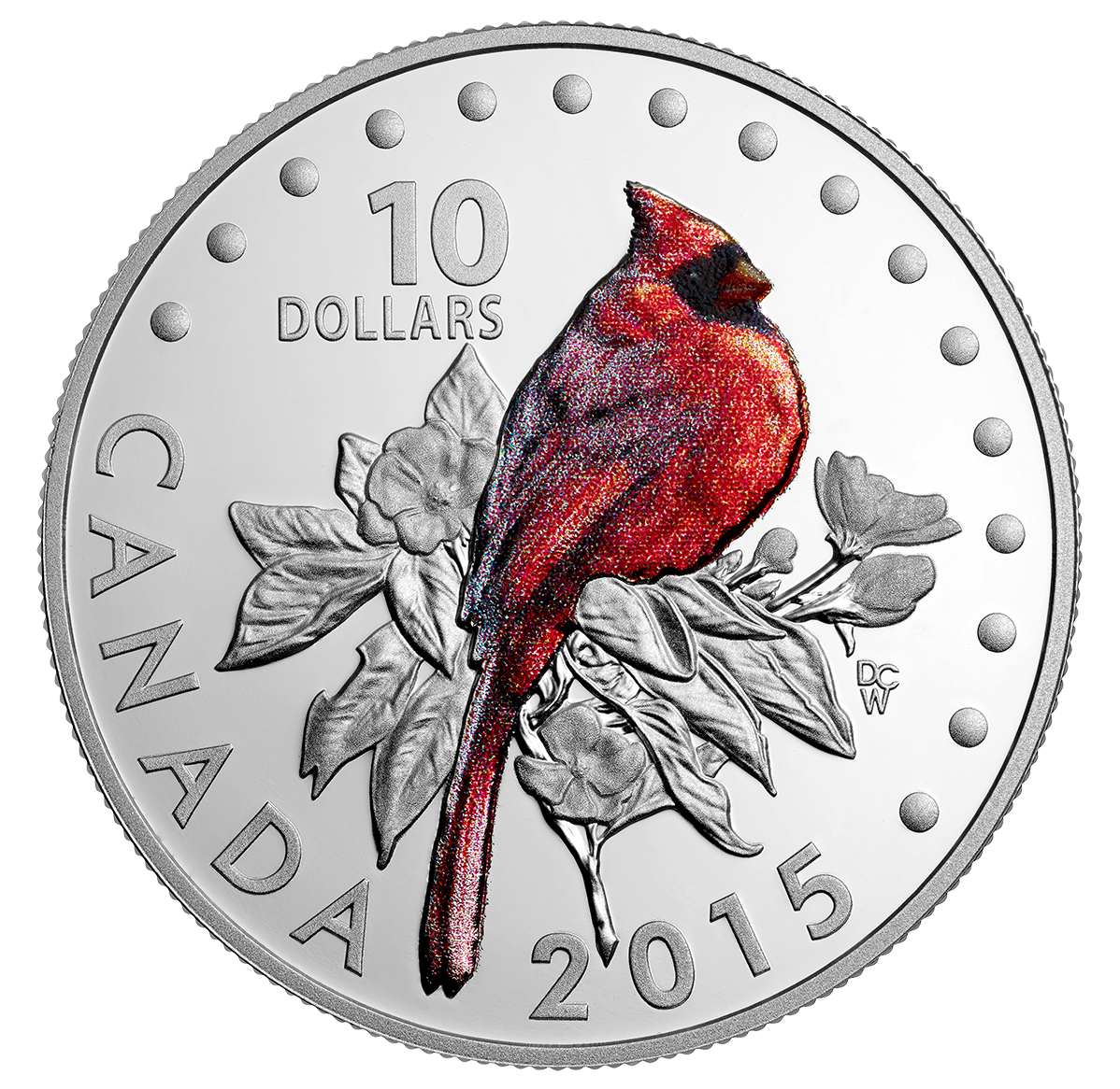 Colourful Songbirds of Canada: The Northern Cardinal - 1/2 oz. Fine ...