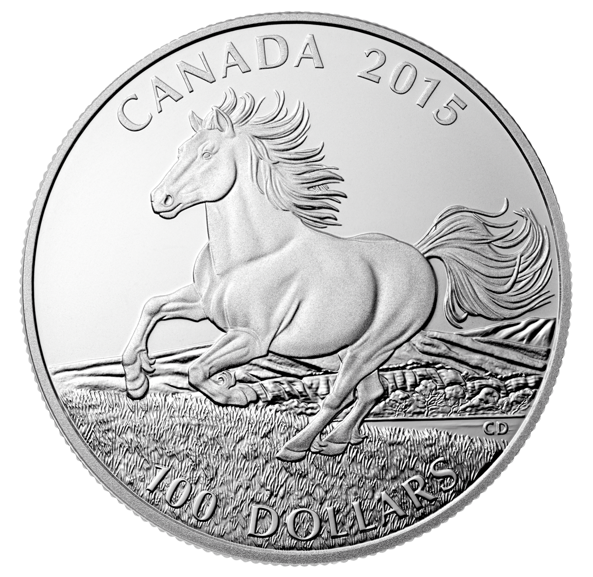 Canadian Horse - $100 for $100 Fine Silver Coin (2015) | The Royal ...