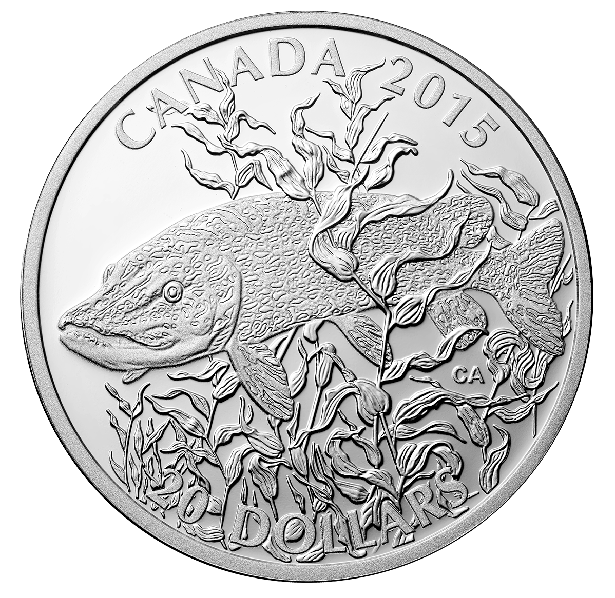 1 oz. Fine Silver Coin - North American Sportfish: Northern Pike ...