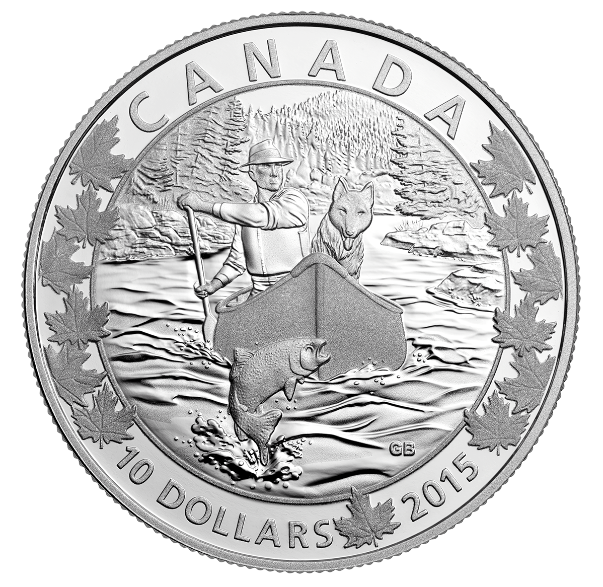 1/2 oz. Fine Silver Coin - Canoe Across Canada: Splendid Surroundings ...