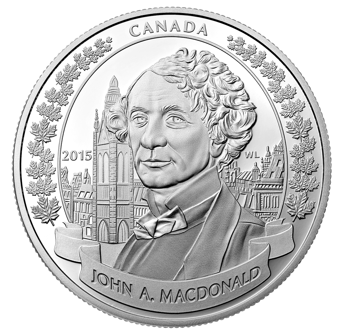 1 oz. Fine Silver Coin - 200th Anniversary of the Birth of Sir John A ...