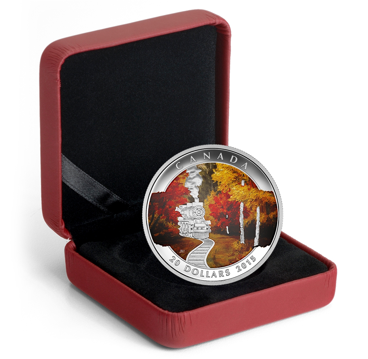 1 oz. Fine Silver Coloured Coin – Autumn Express – Mintage: 7,500 (2015 ...