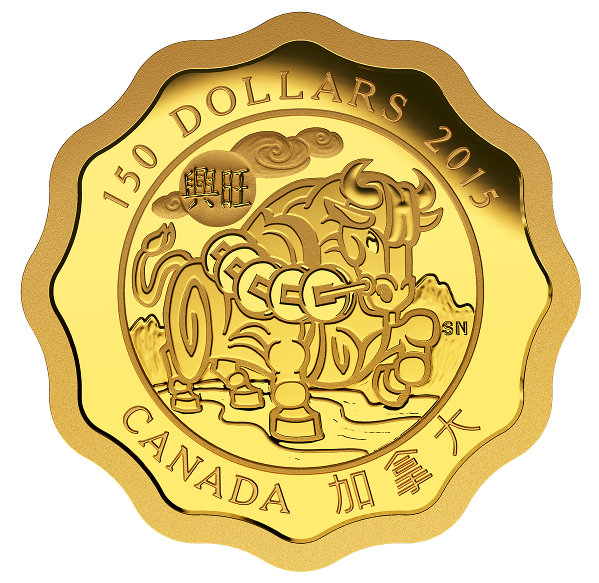 Pure Gold Coin – Blessings of Prosperity – Mintage: 888 (2015) | The ...