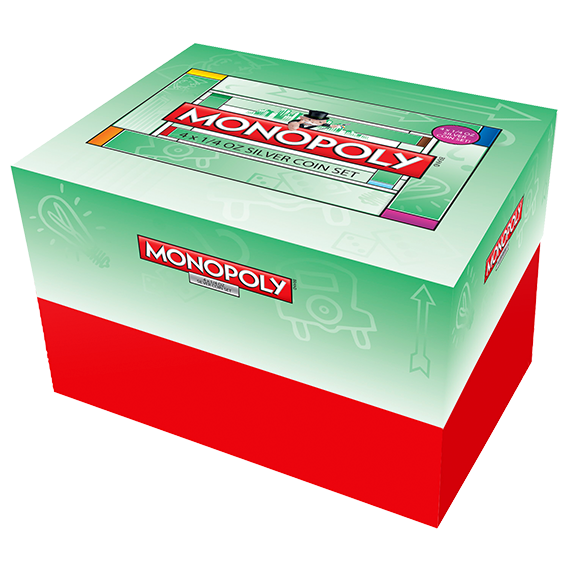 Fine Silver 4-Coin Set - MONOPOLY - Mintage: 5,000 (2013) | The Royal ...