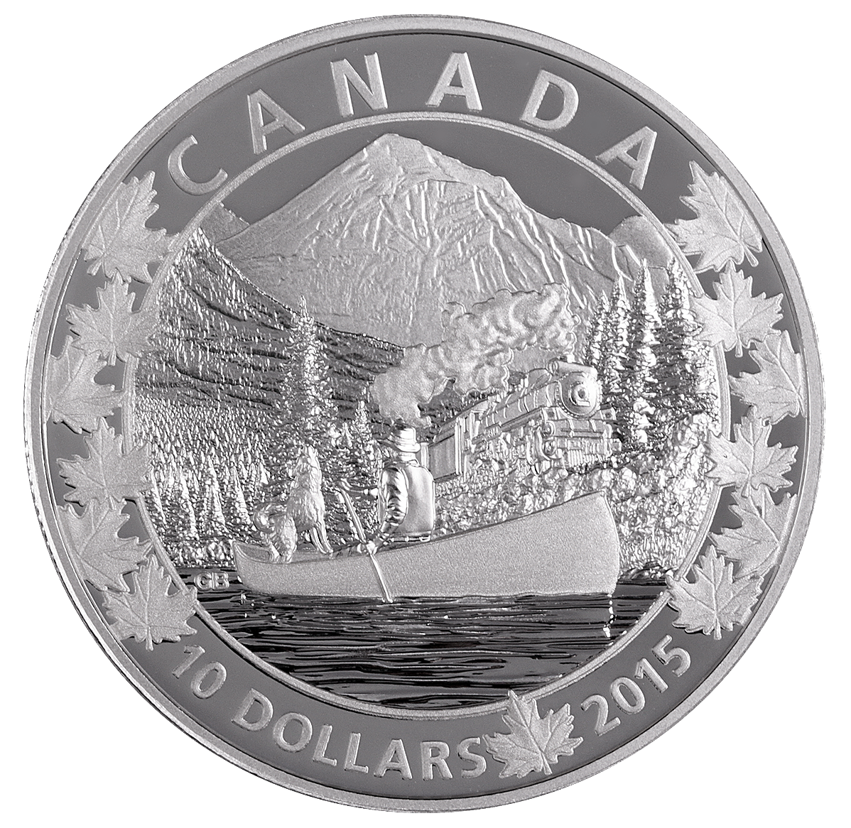 Canoe Across Canada: Magnificent Mountains - 1/2 oz. Fine Silver Coin ...