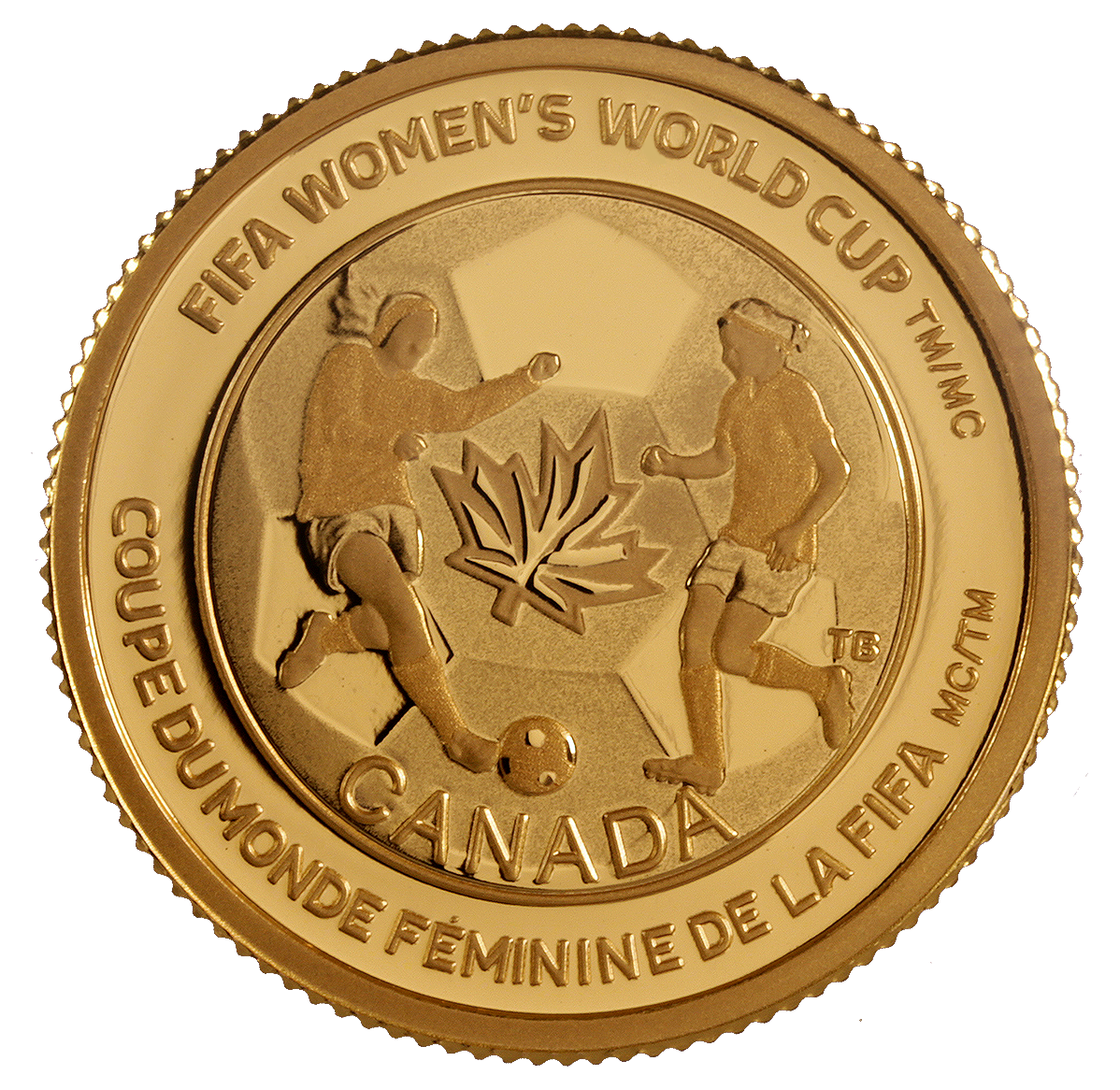 FIFA Women's World Cup (TM/MC) : The Soccer Ball - 1/4 oz. Pure Gold ...