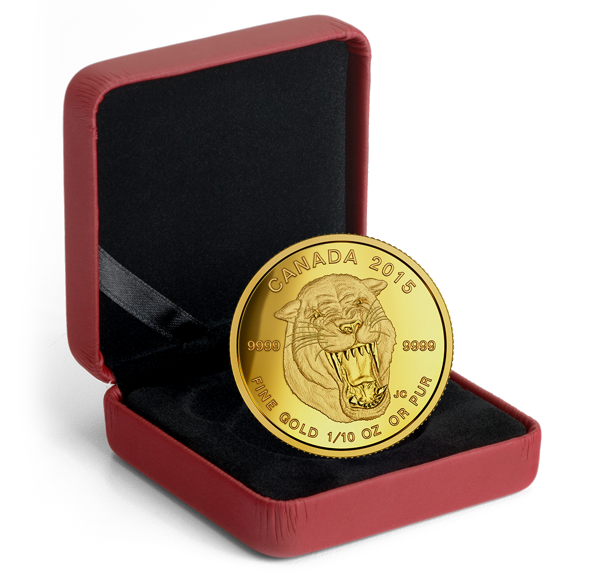 1/10 oz. Pure Gold Coin - Prehistoric Animals: American Scimitar Sabre ...