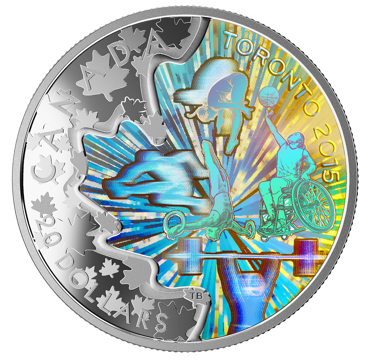 1 oz. Fine Silver Hologram Coin - TORONTO 2015TM Pan Am and Parapan Am ...