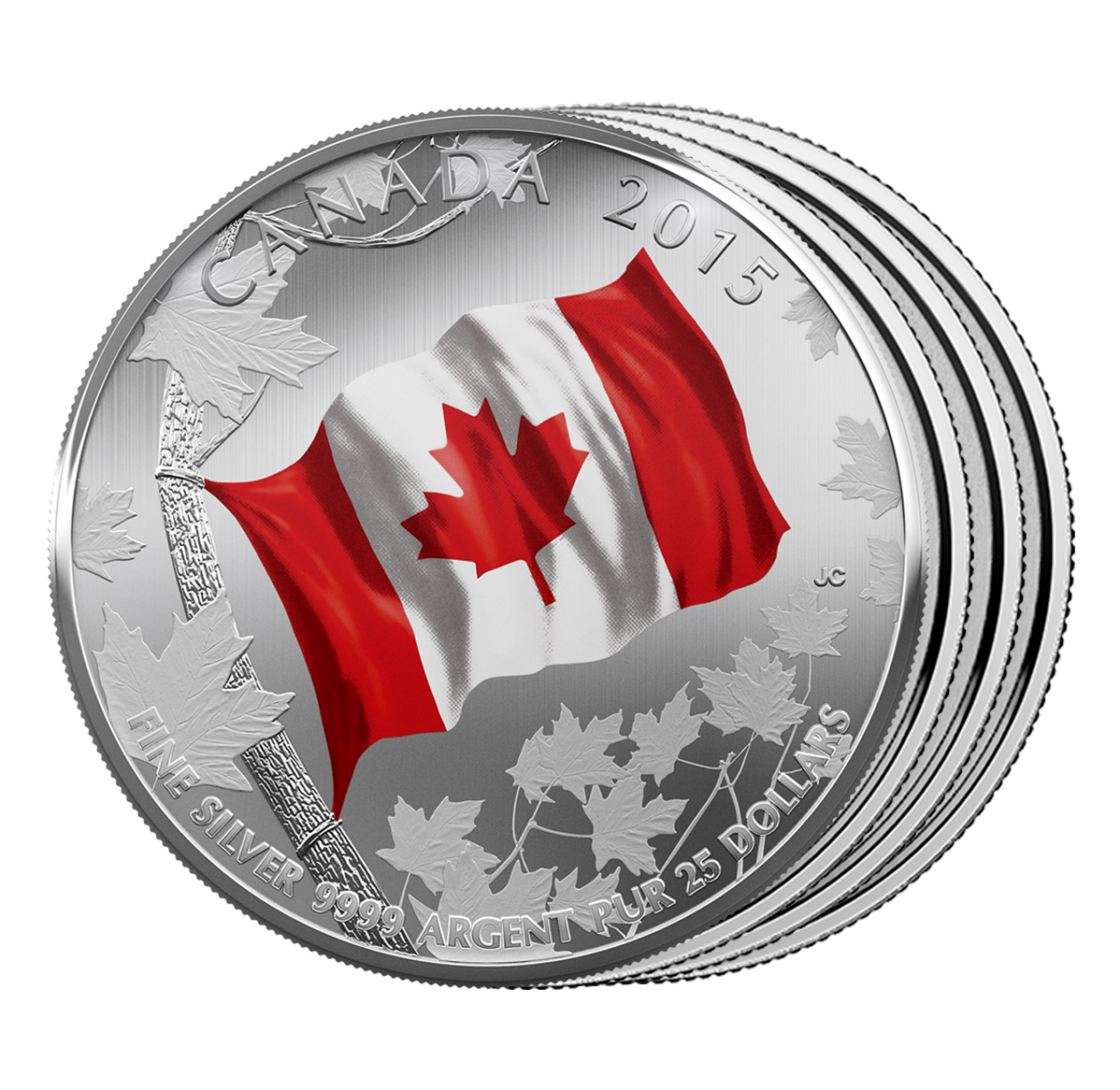 2015 USA $20 Silver Coin Series with $25 Canada Flag | The Royal ...
