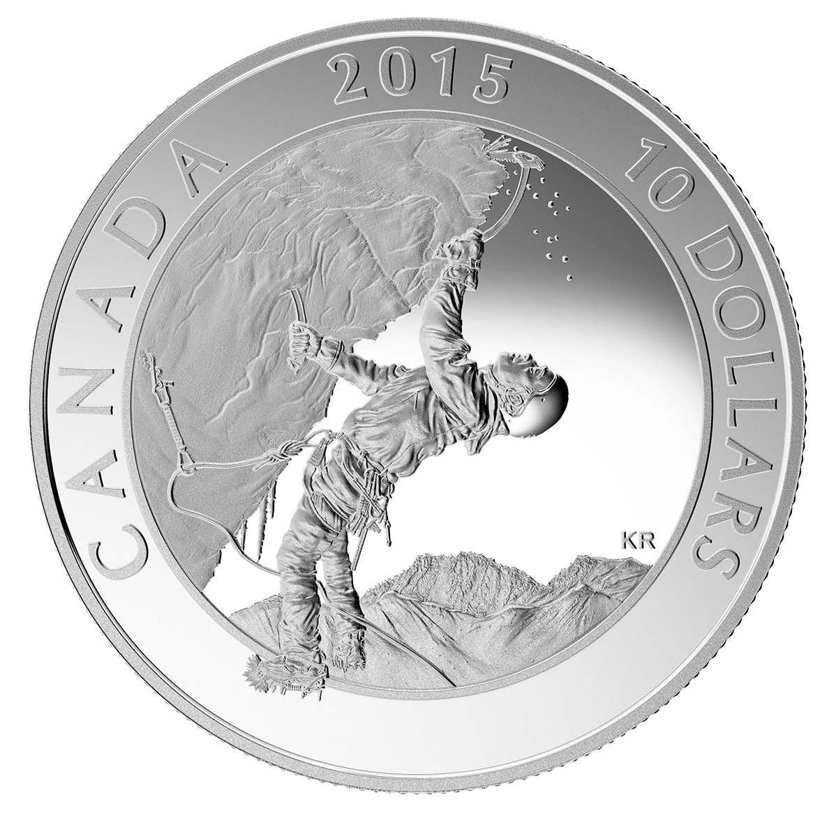 1/2 oz. Fine Silver Coin - Adventure Canada: Ice Climbing (2015) | The ...