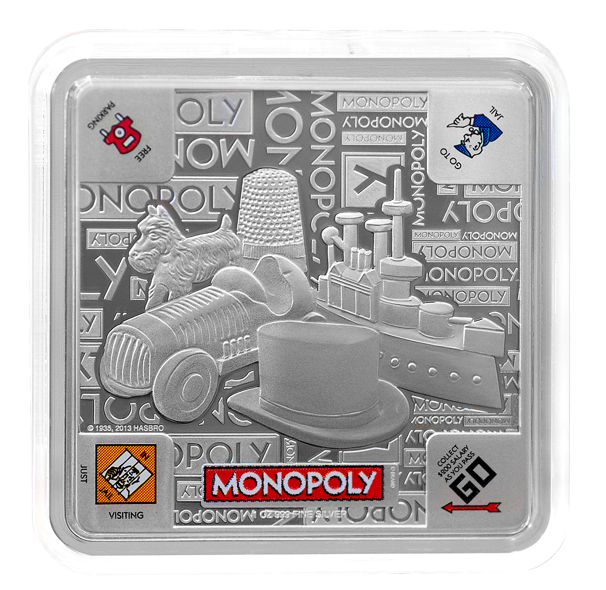1 oz. Fine Silver 2-Coin Set - MONOPOLY - Mintage: 5,000 (2013) | The ...