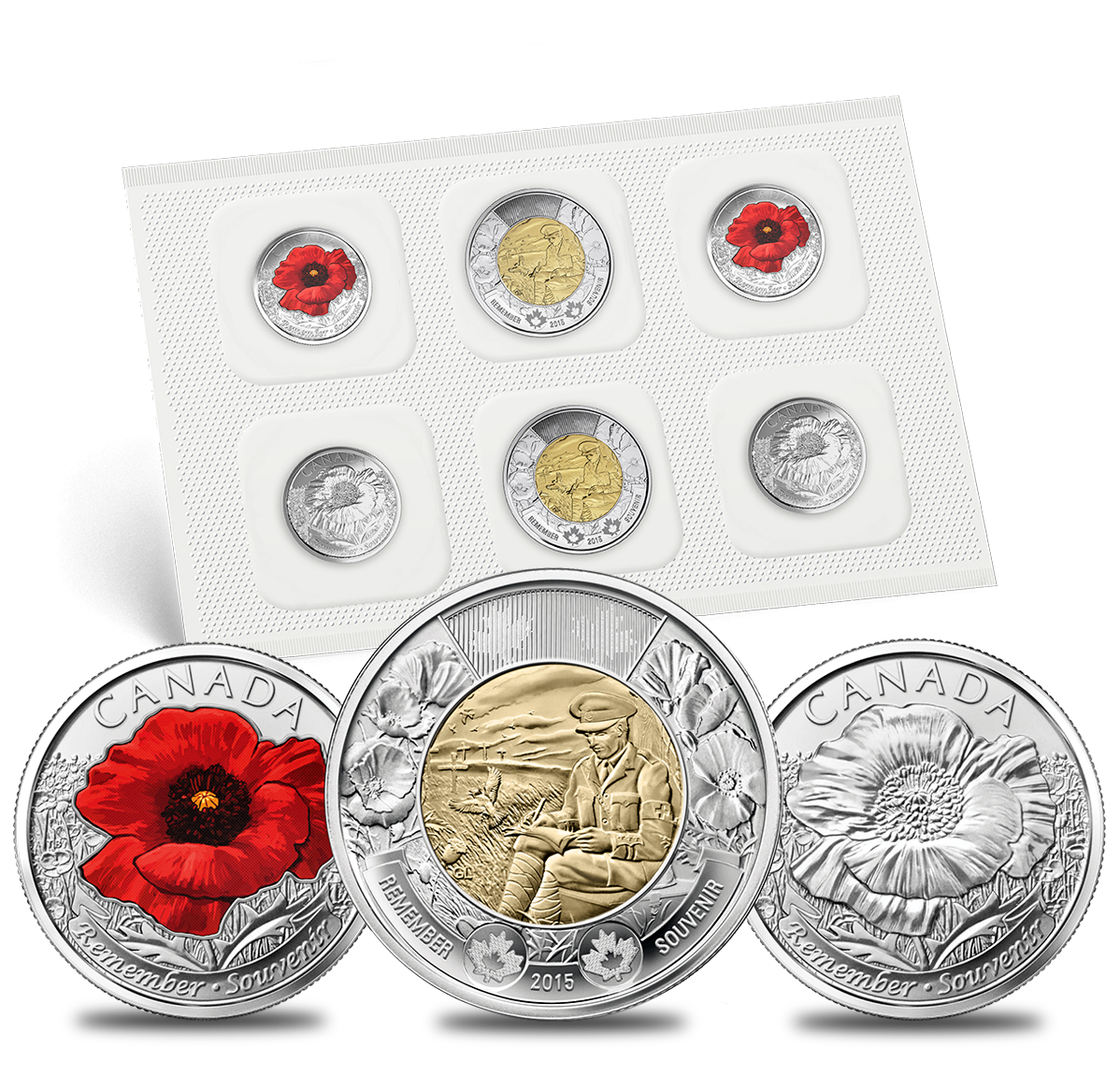 2015 Remembrance Coin Pack: In Flanders Fields and Poppy | The Royal ...