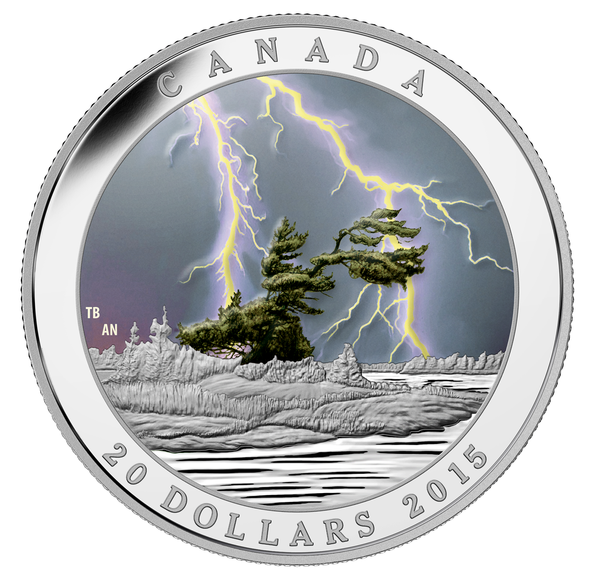 Weather Phenomenon: Summer Storm – 1 oz. Fine Silver Glow-in-Black ...