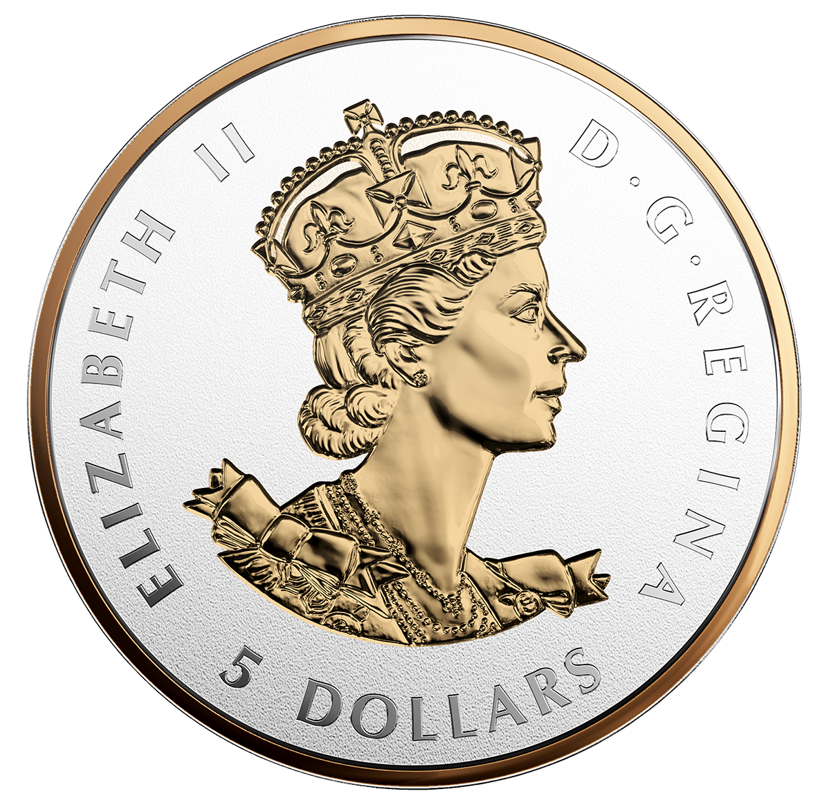 Fine Silver 5-Coin Fractional Set - A Historic Reign - Mintage: 7,500 ...