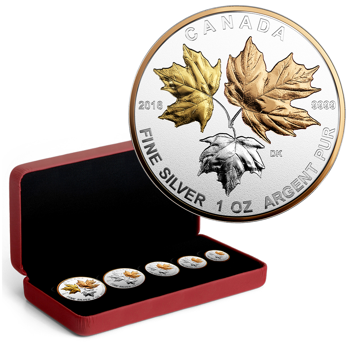 Fine Silver 5-Coin Fractional Set - A Historic Reign - Mintage: 7,500 ...