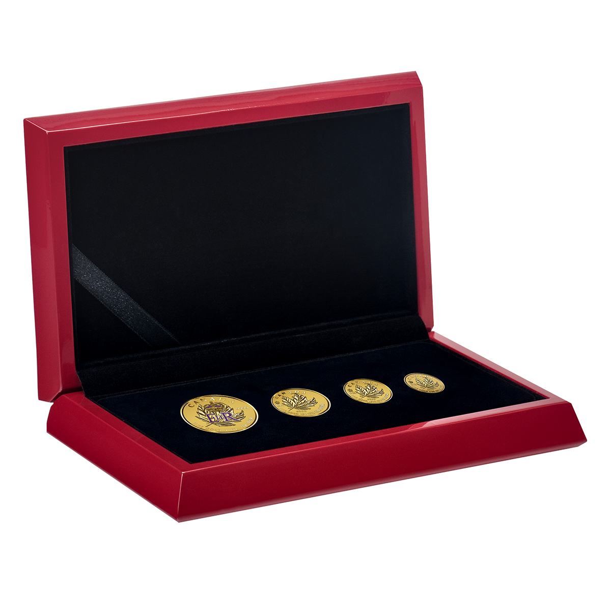 Pure Gold 4-Coin Fractional Set - A Historic Reign - Mintage: 600 (2016 ...