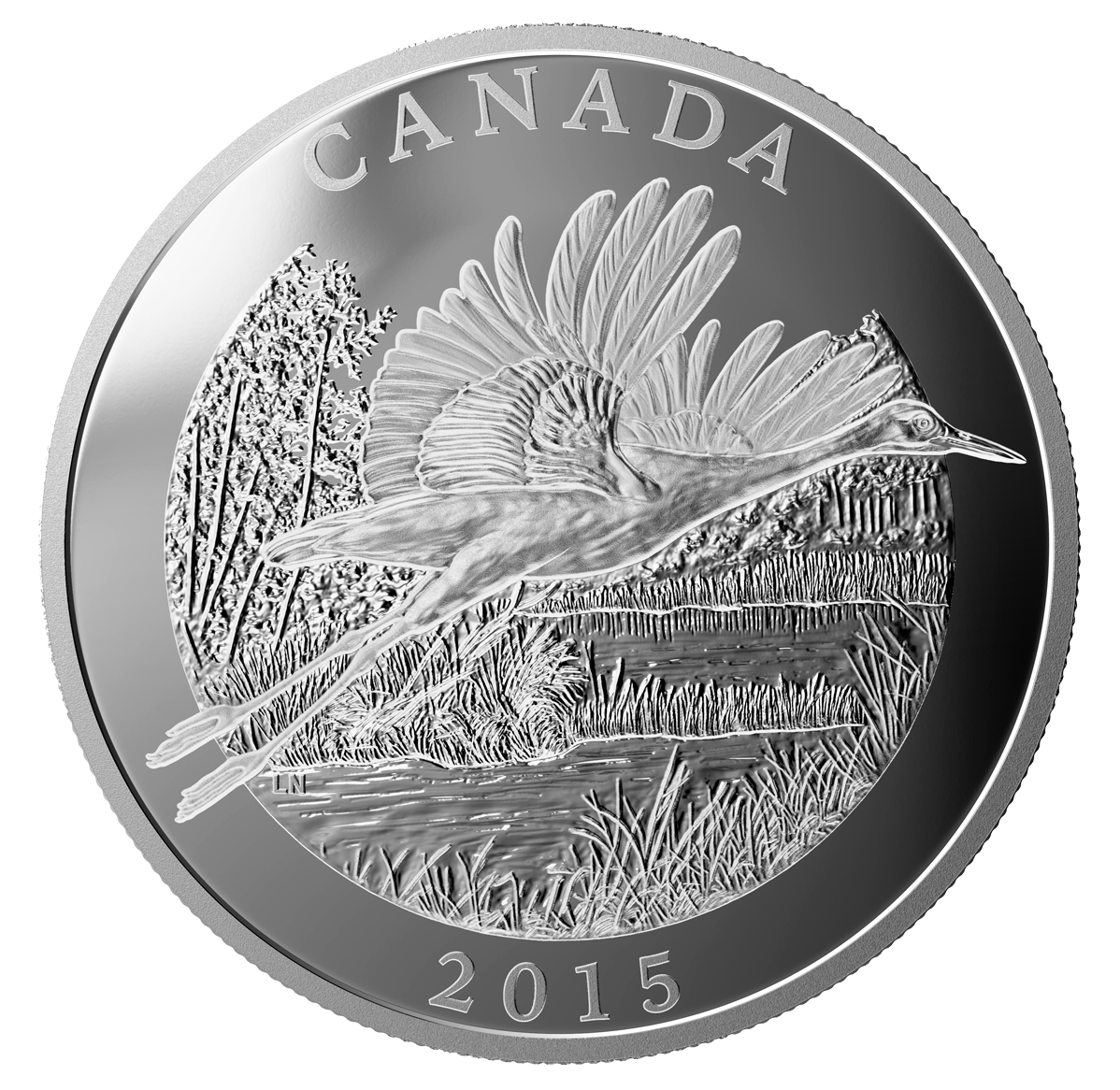 The Whooping Crane - Half Kilogram Fine Silver Coin – Conservation ...