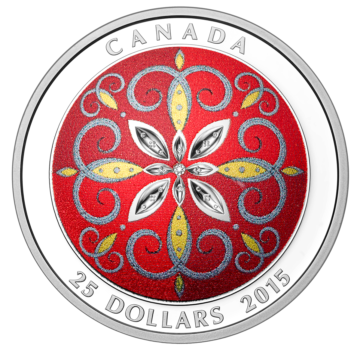 Fine Silver Ultra-High Relief Coloured Coin – Christmas Ornament ...