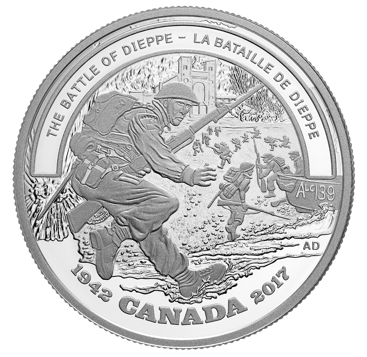 1 oz. Pure Silver Coin - Second World War Battlefront: The Battle of ...
