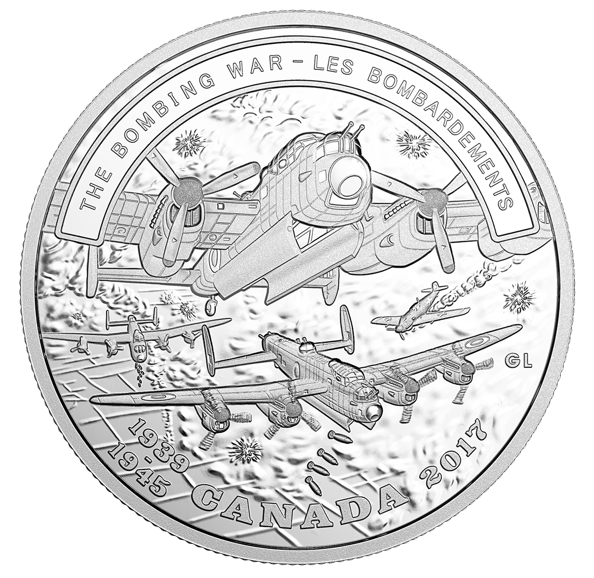 1 oz. Pure Silver Coin - Second World War Battlefront: The Bombing War ...