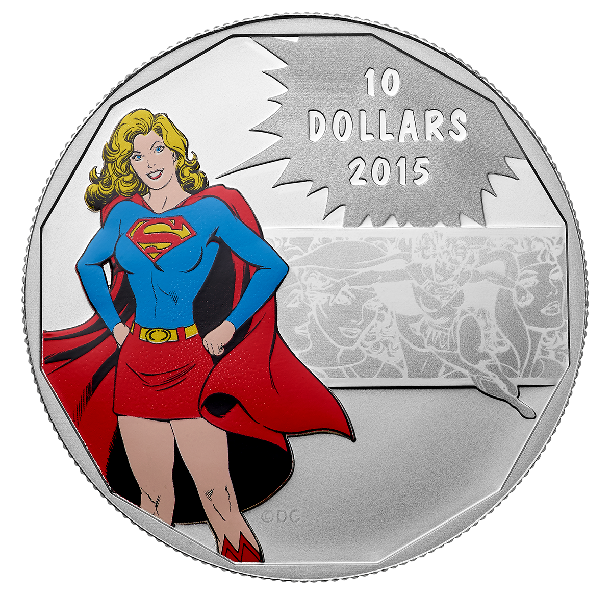 DC Comics™ Originals: Strength - 1/2 oz. Fine Silver Coloured Coin ...