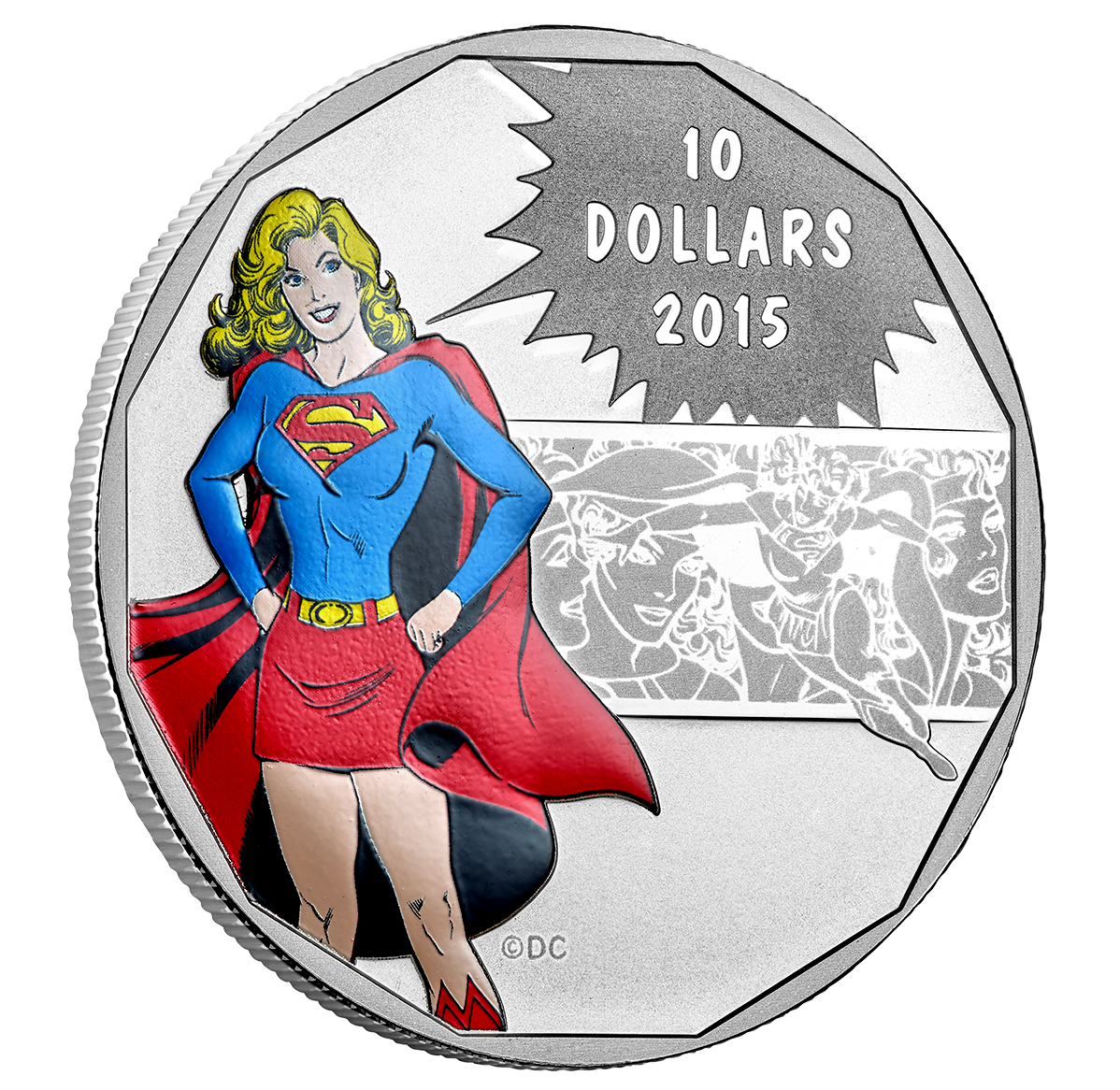 DC Comics™ Originals: Strength - 1/2 oz. Fine Silver Coloured Coin ...