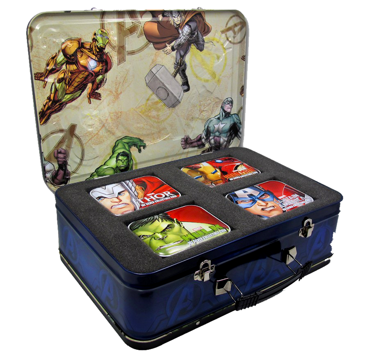 1 oz. Fine Silver 4-Coin Set – The Avengers – Mintage: 3,500 (2014 ...