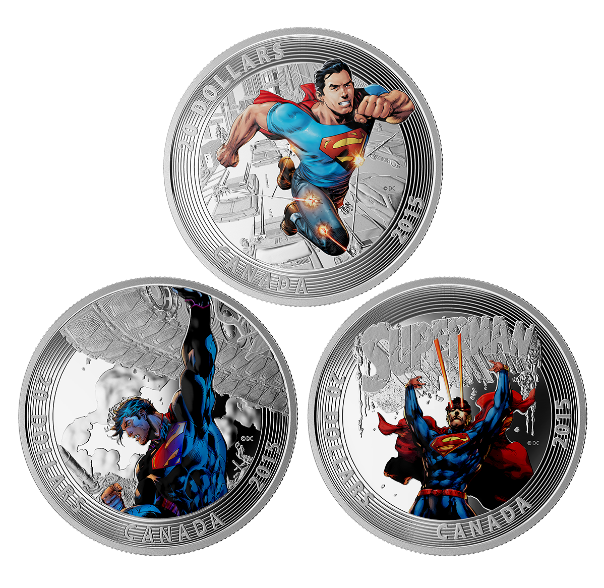 1 oz. Fine Silver 3-Coin Subscription - Iconic SupermanTM Comic Book ...