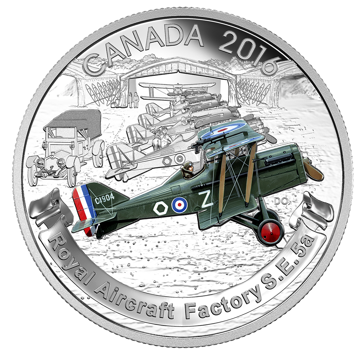 1 oz. Fine Silver Coloured Coin – Aircraft of First World War: Royal ...