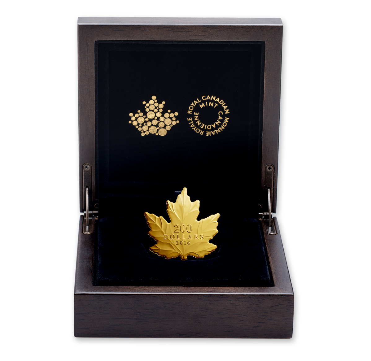 1 oz. Pure Gold Coin - Maple Leaf Silhouette - Mintage: 800 (2016 ...