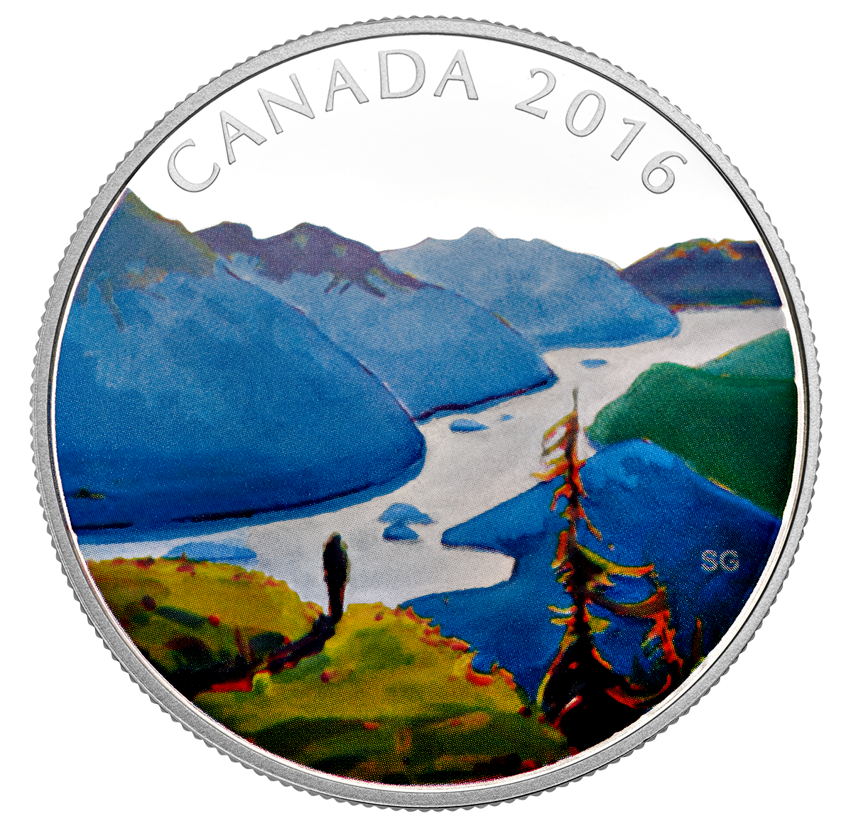 1 oz. Pure Silver Coloured Coin - Canadian Landscape Series: Reaching ...
