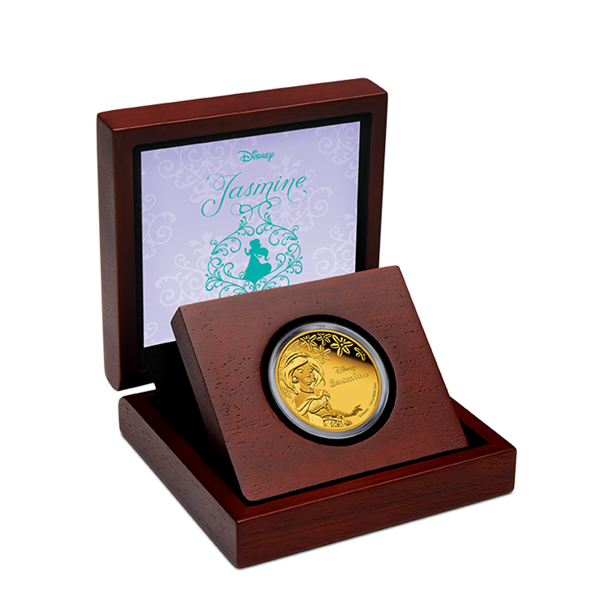 Disney Princess – Jasmine - 1/4 oz. Pure Gold Coin (2015) | The Royal ...