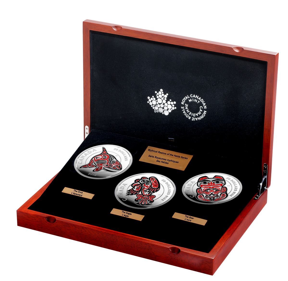 5 oz. Fine Silver 3-Coin Subscription - Mythical Realms of the Haida ...