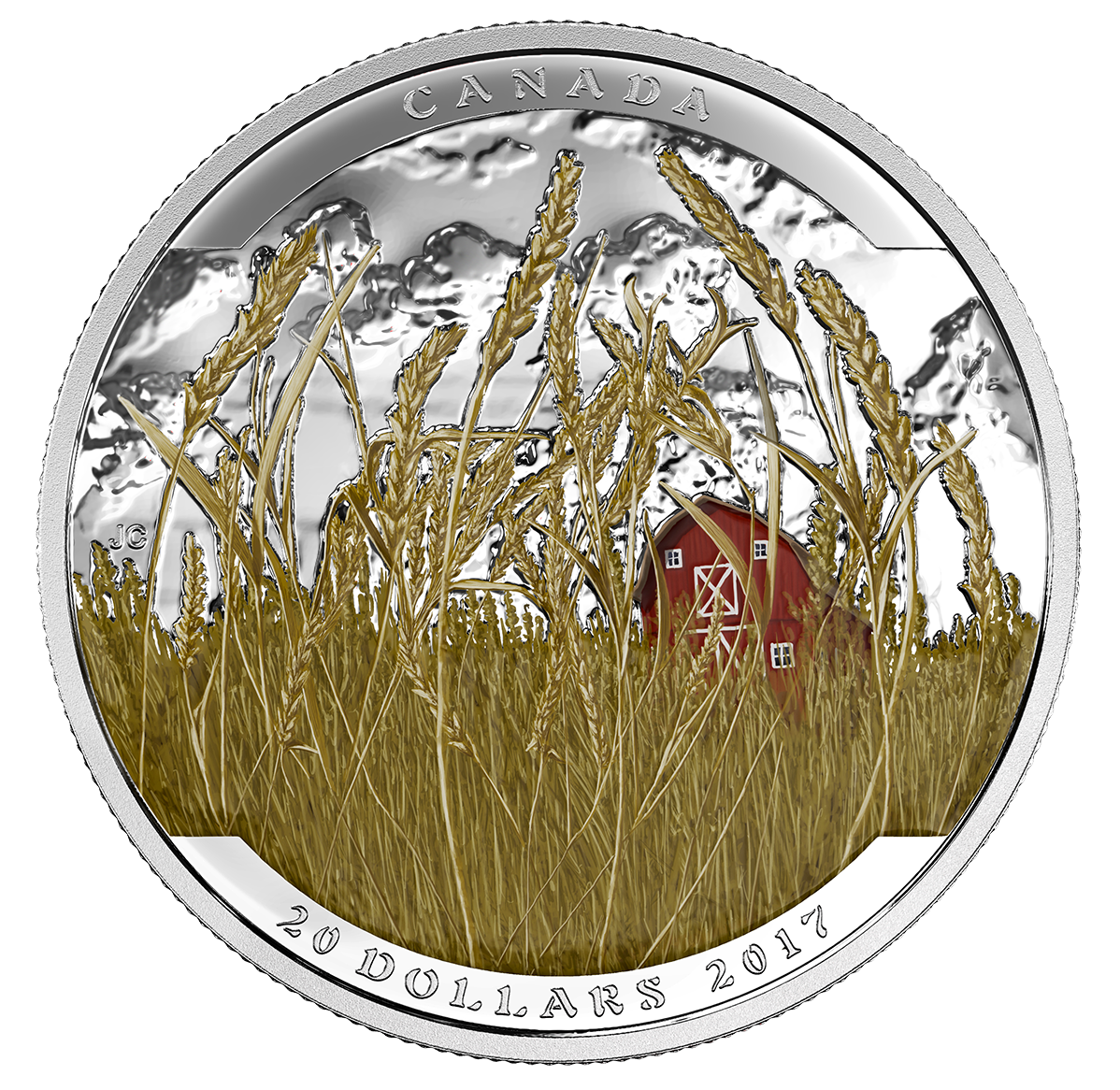 1 oz. Pure Silver Coloured Coin - Landscape Illusion: Pronghorn ...