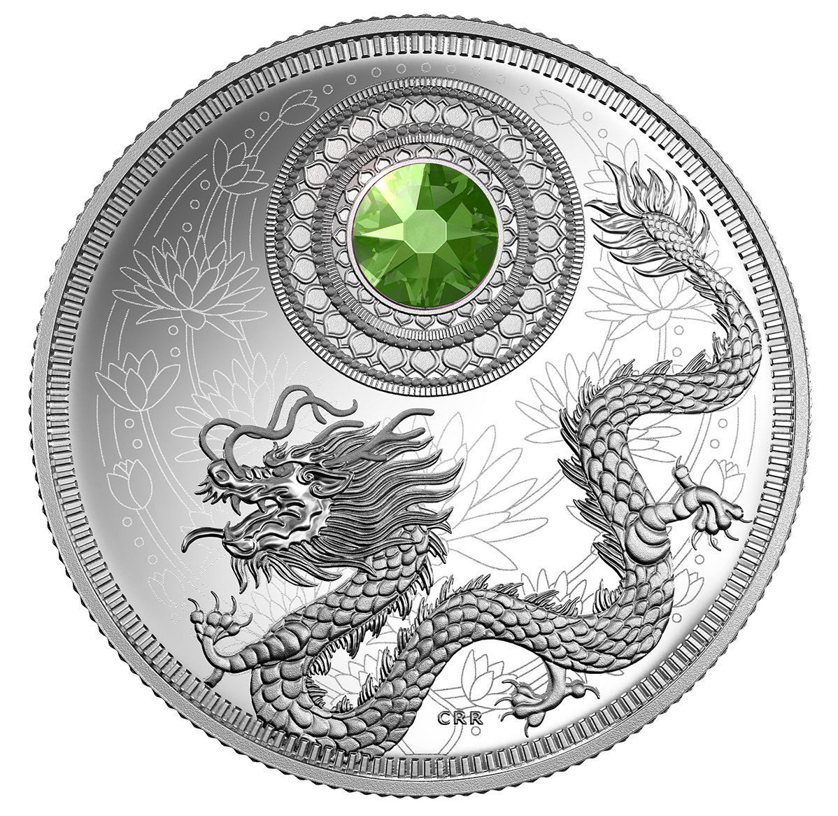 Pure Silver Coin made with Swarovski® crystal - Birthstones: August ...