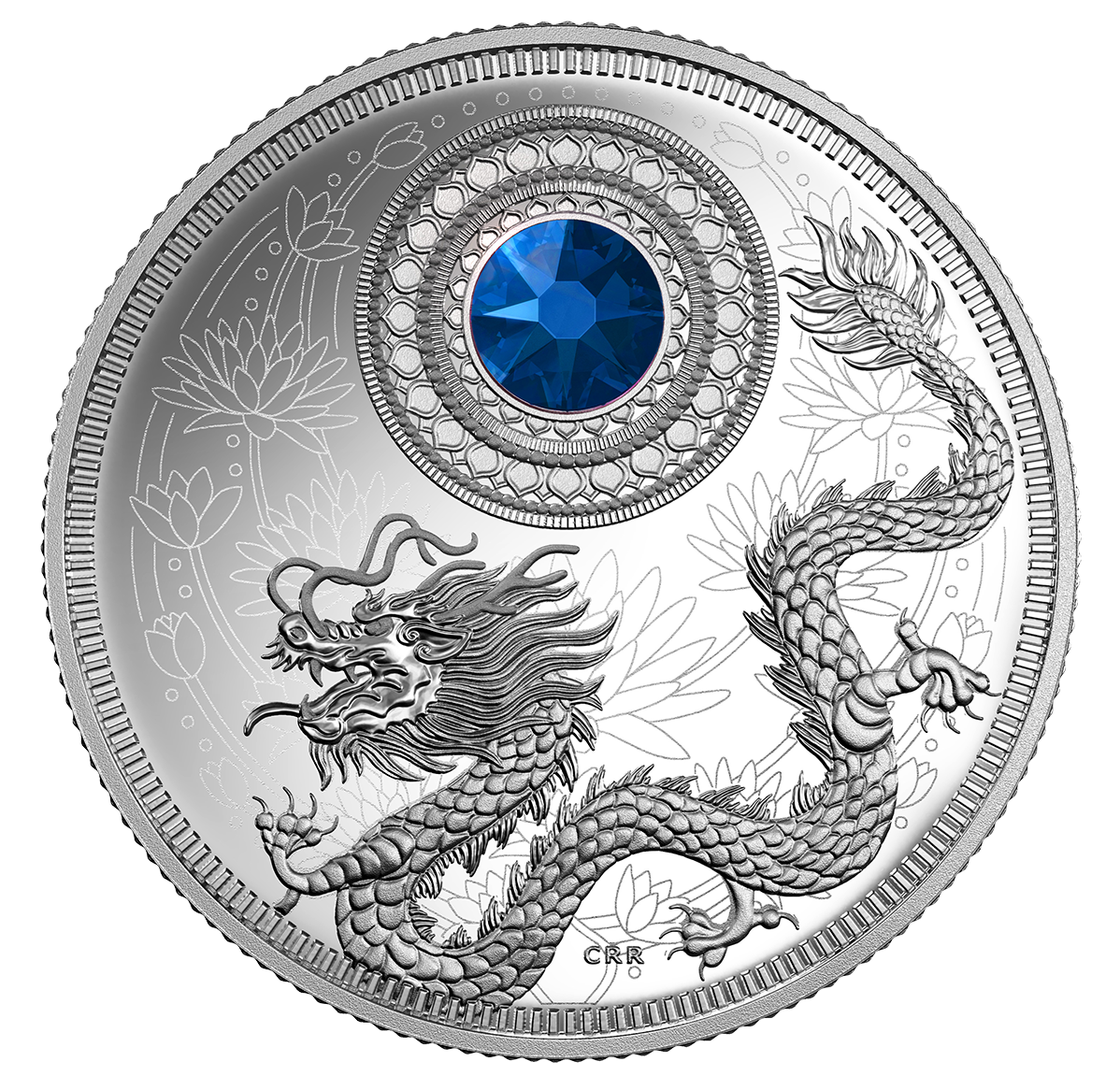 Pure Silver Coin made with Swarovski® crystal - Birthstones: September ...
