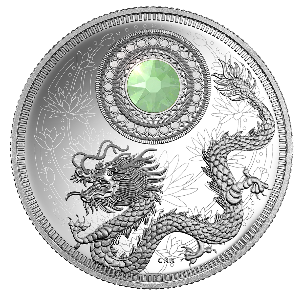 Pure Silver Coin made with Swarovski® crystal - Birthstones: October ...